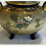 Antique Japanese Satsuma Dog of Fo Lidded Pot | AFC