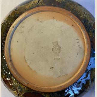 Royal Doulton Lambeth Stoneware Bowl “Autumn Natural Foliage Ware” | AFC