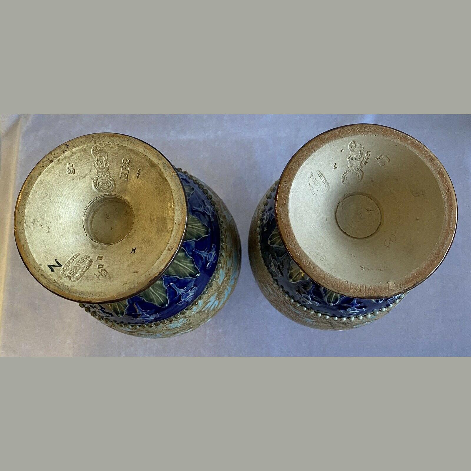 Royal Doulton Slater’s Studio Pottery Stoneware Vases c1902 | AFC